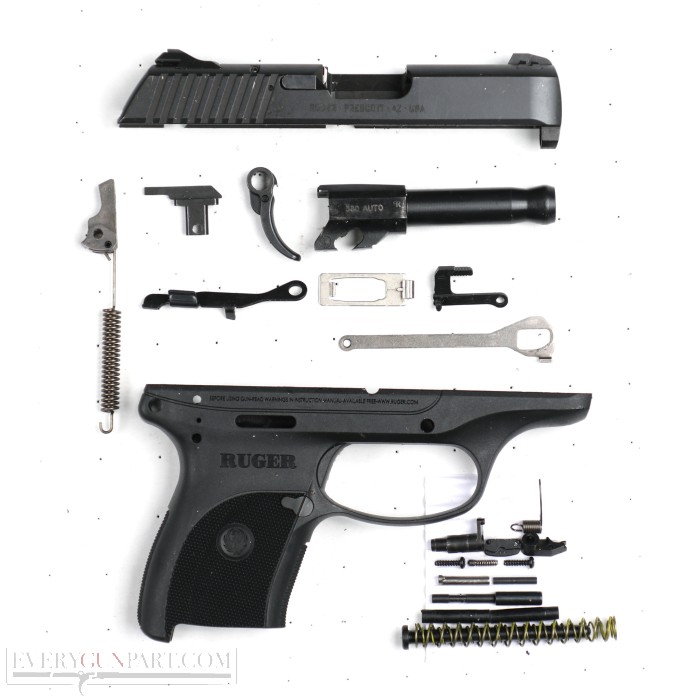 Ruger LC380CA Semi-auto Handgun Parts Kit | Order parts and parts kits ...