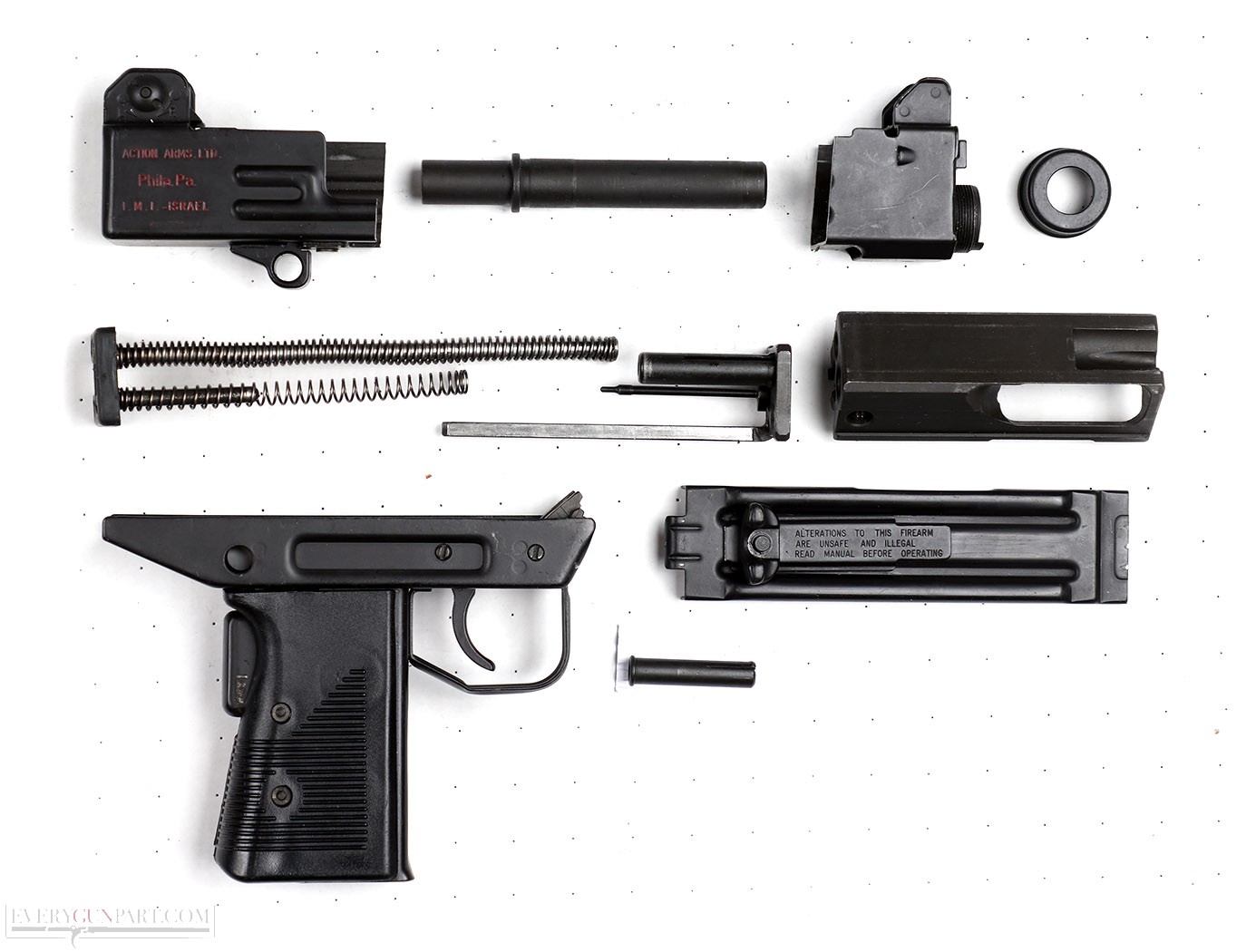Uzi Stocks IMI UZI Pistol Semi Auto Handgun Parts Kit | Order Parts